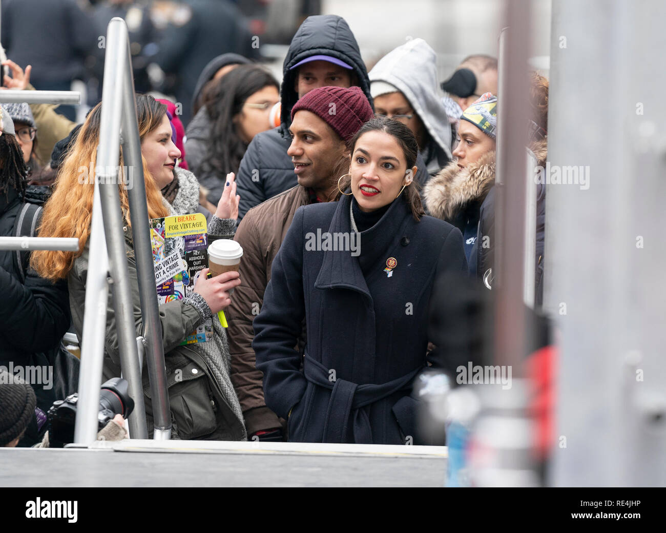 New York, United States. 19th Jan, 2019. US Congresswoman Alexandria ...
