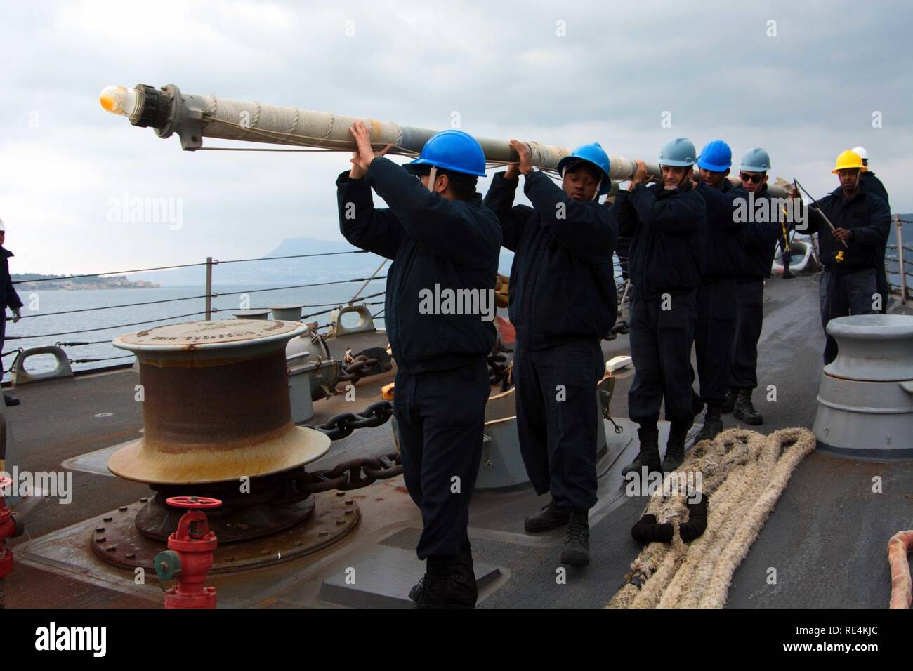 SOUDA BAY (Nov. 22, 2016) Sailors, assigned to the guided-missile ...