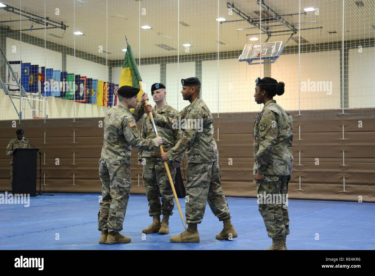 U.S. Army Col. Arturo J. Horton left, the 18th Military Police Brigade ...