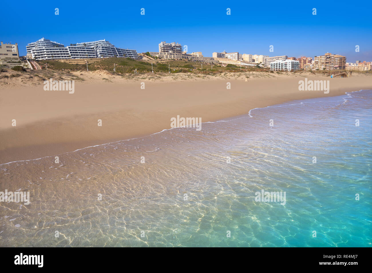 Arenals del Sol Beach in Elche Elx of Alicante in Costa Blanca at Spain ...