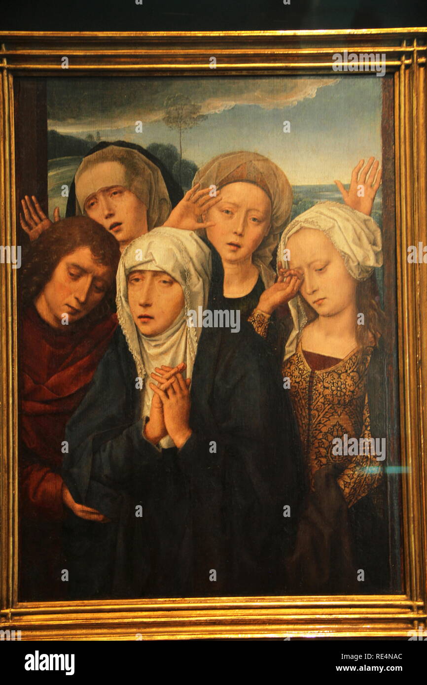 The mourning virgin with st john and the pious hi-res stock photography ...