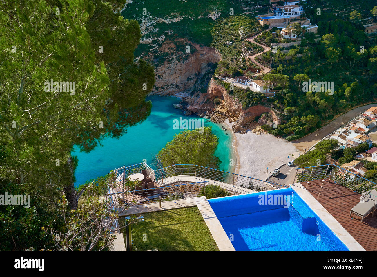 La Granadella beach in Mediterranean Javea also Xabia in Alicante Spain ...