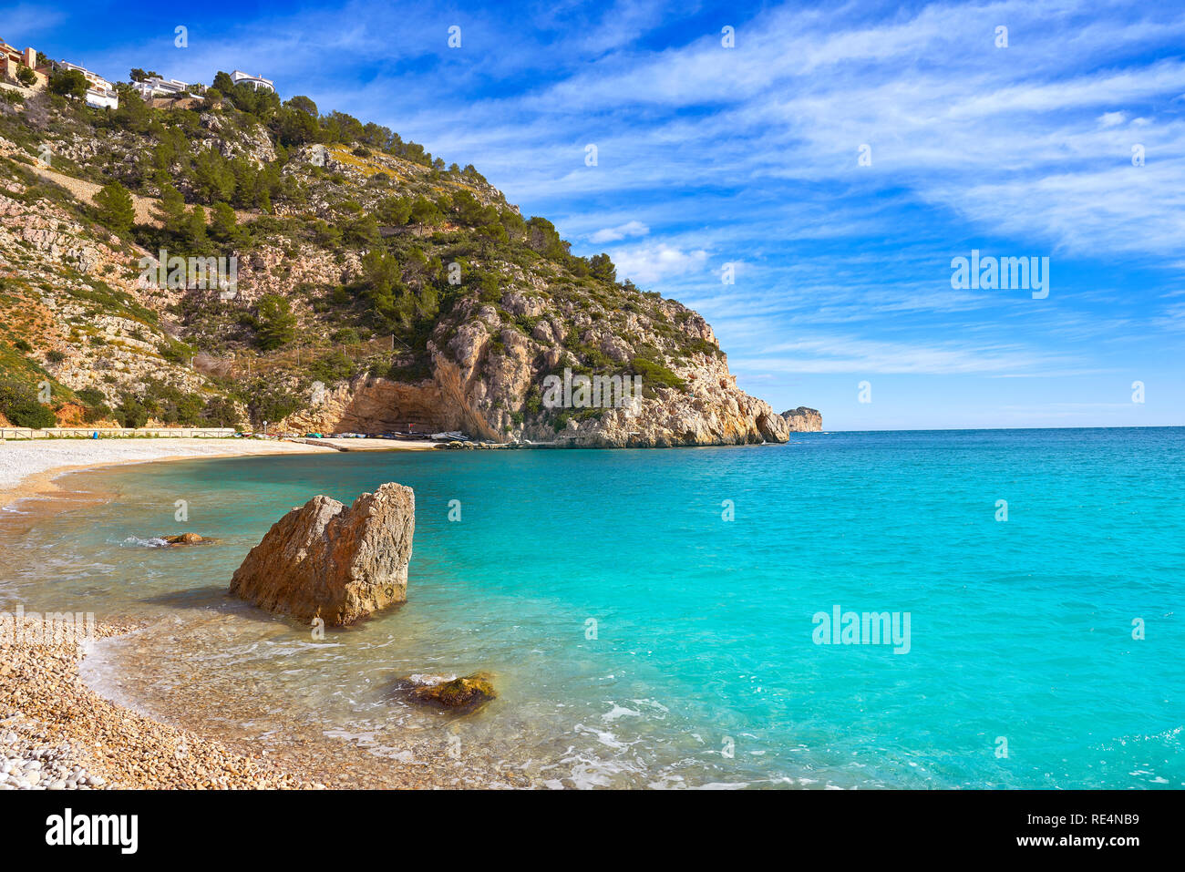 La Granadella beach in Mediterranean Javea also Xabia in Alicante Spain ...