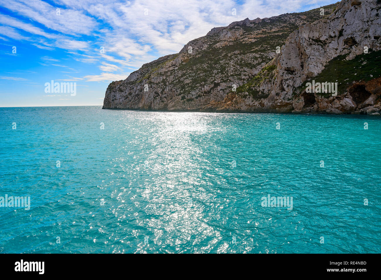 La Granadella beach in Mediterranean Javea also Xabia in Alicante Spain ...