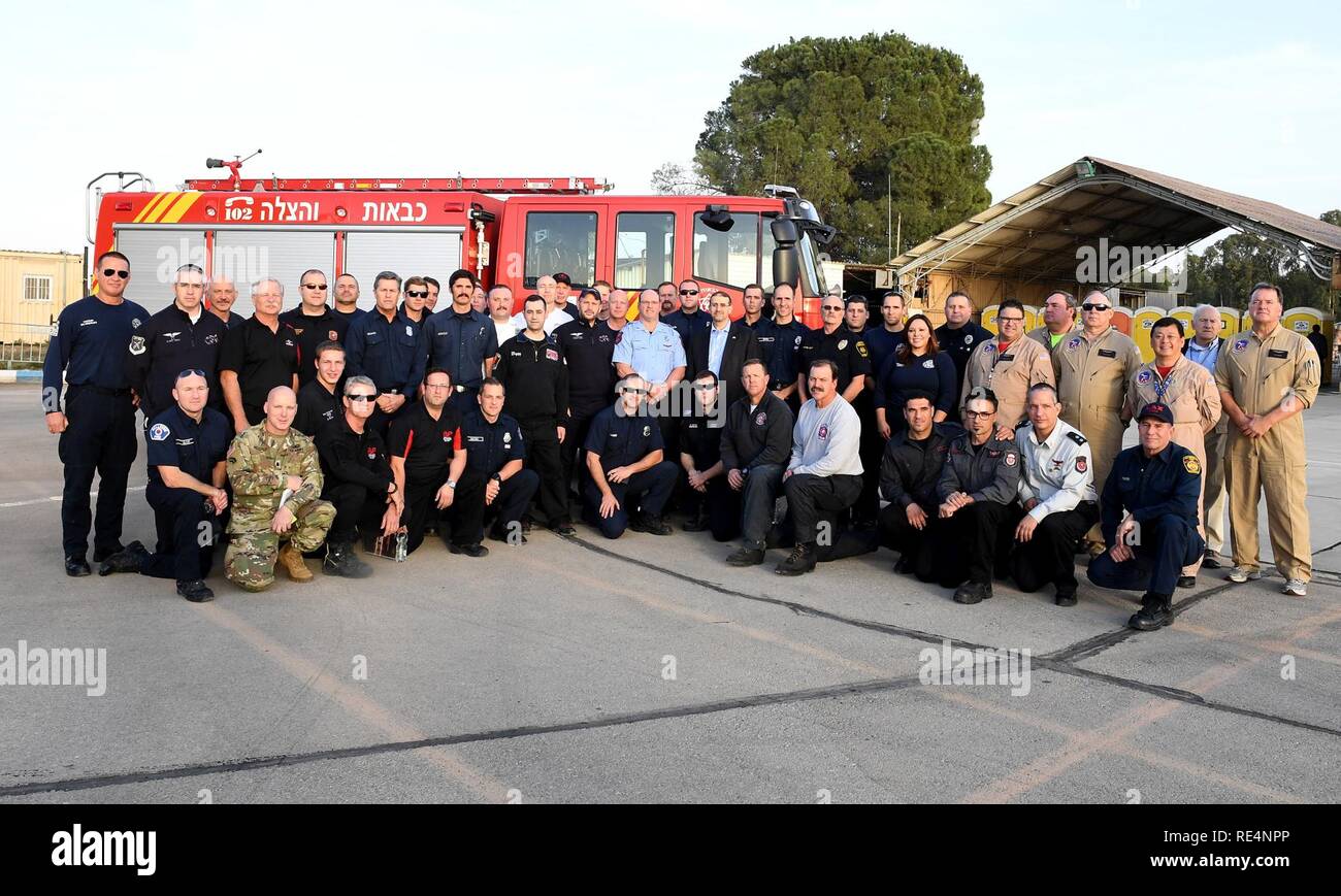A group of 39 American firefighters deployed to Israel during the ...