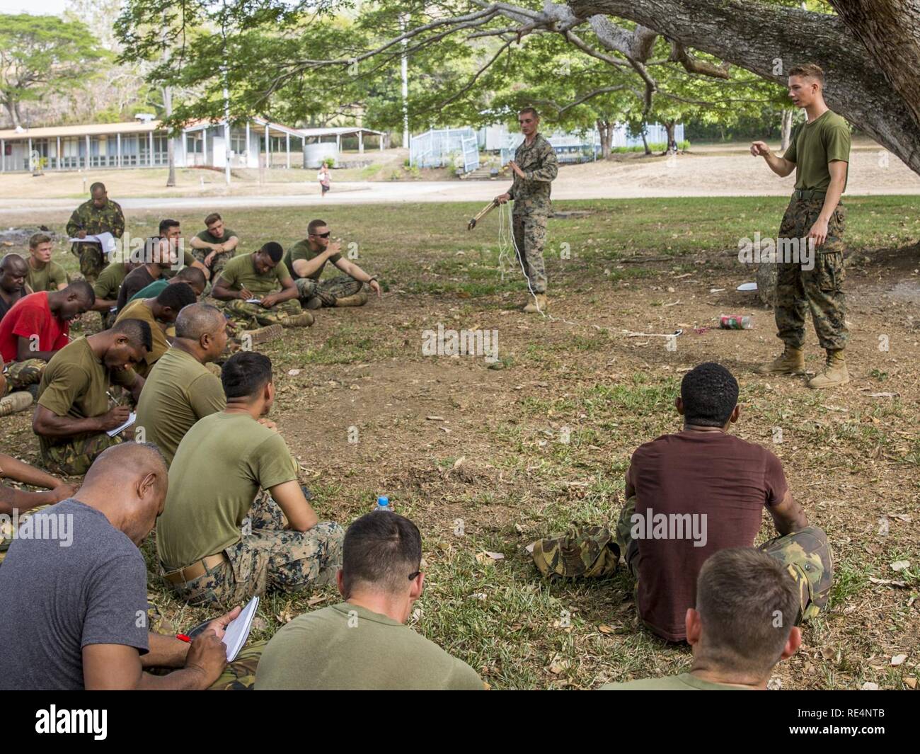 U.S. Marine Cpl. Ryan Heuerman and Lance Cpl. Aaron Kempster, combat ...
