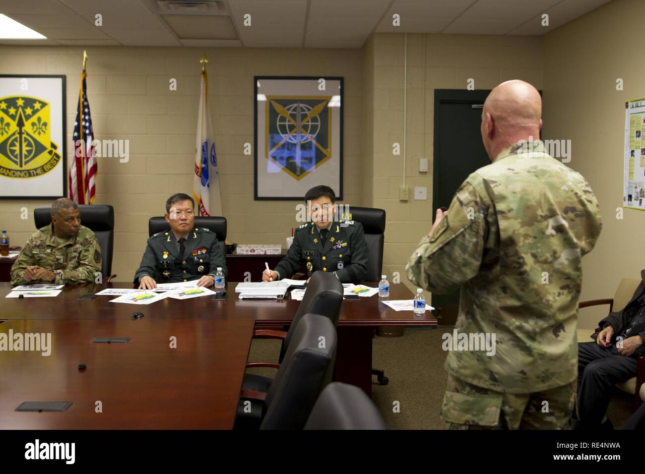 Col. David Dinenna (right), the chief of operations for 200th Military ...