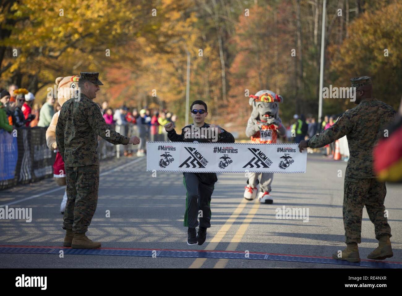The first place finisher of the 2016 Marine Corps Marathon Turkey Trot ...