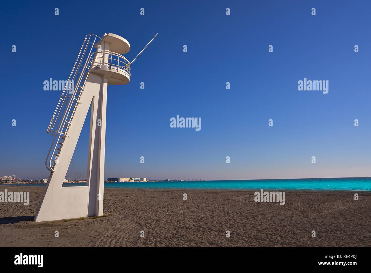 Santa pola Gran Playa beach Lisa in Alicante of Spain at Costa Blanca ...