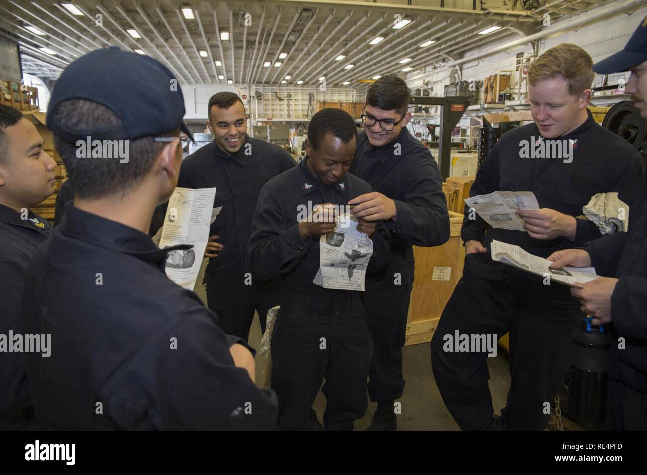 SASEBO, Japan (Nov. 30, 2016) Sailors train on the proper use of an ...