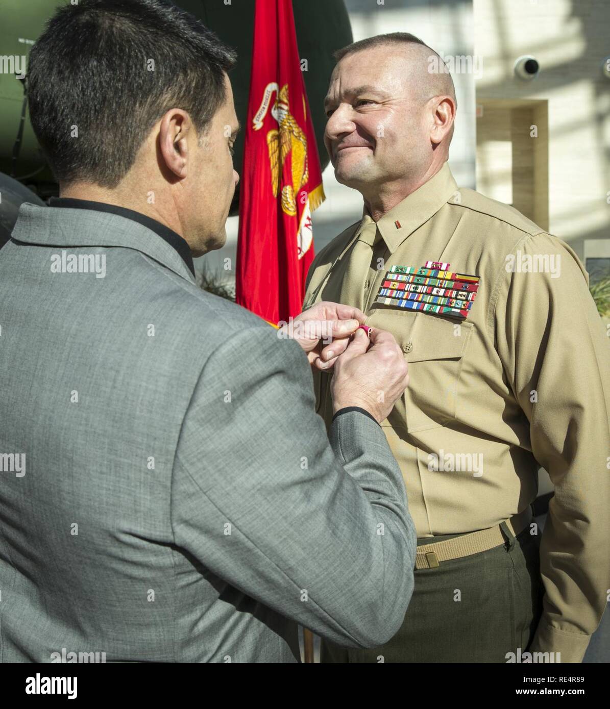U.S. Marine Corps (retired) Lt. Col. Nicholas Vuckovich, left, course ...