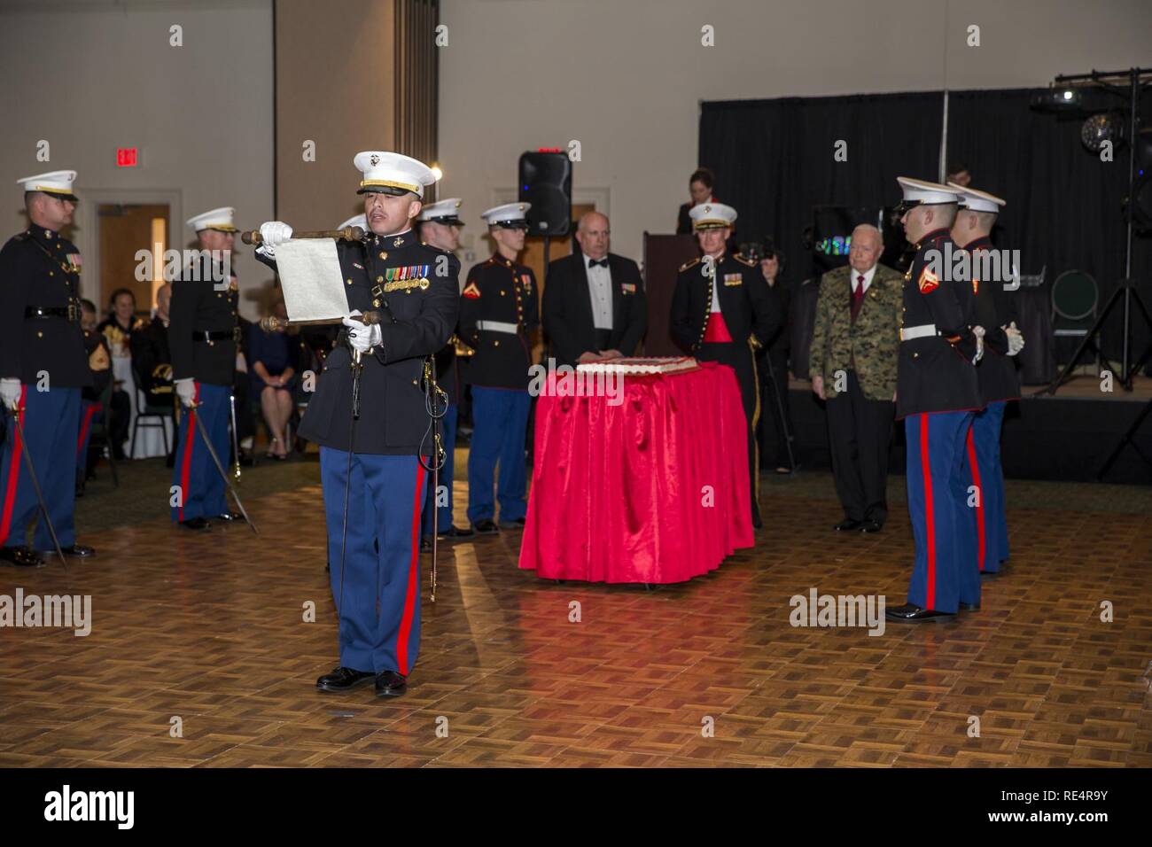 U.S. Marines with Marine Corps Intelligence Activity (MCIA) cake detail ...