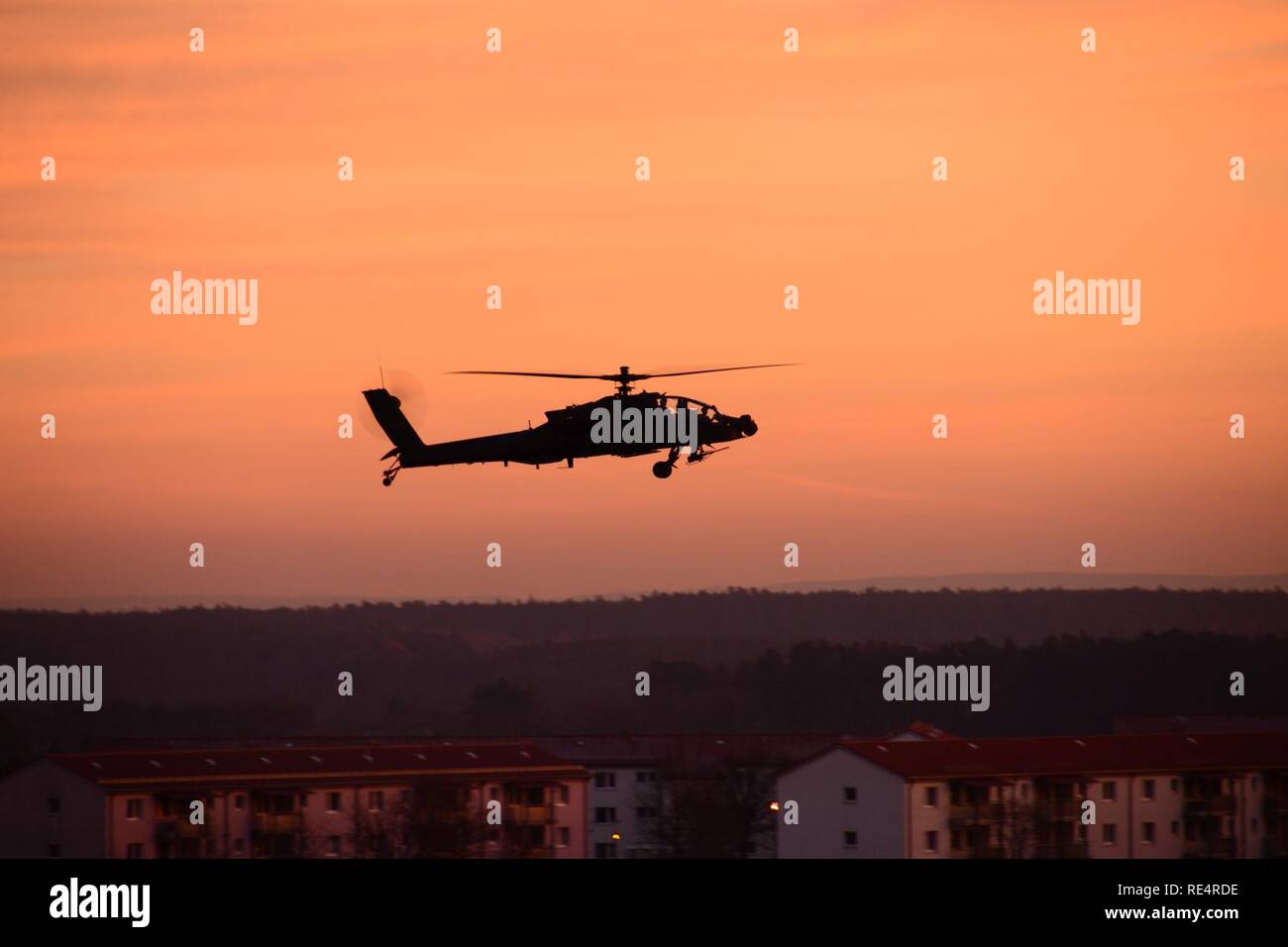 A U.S. Army AH-64 Apache helicopter from 1st Battalion, 3rd Aviation ...