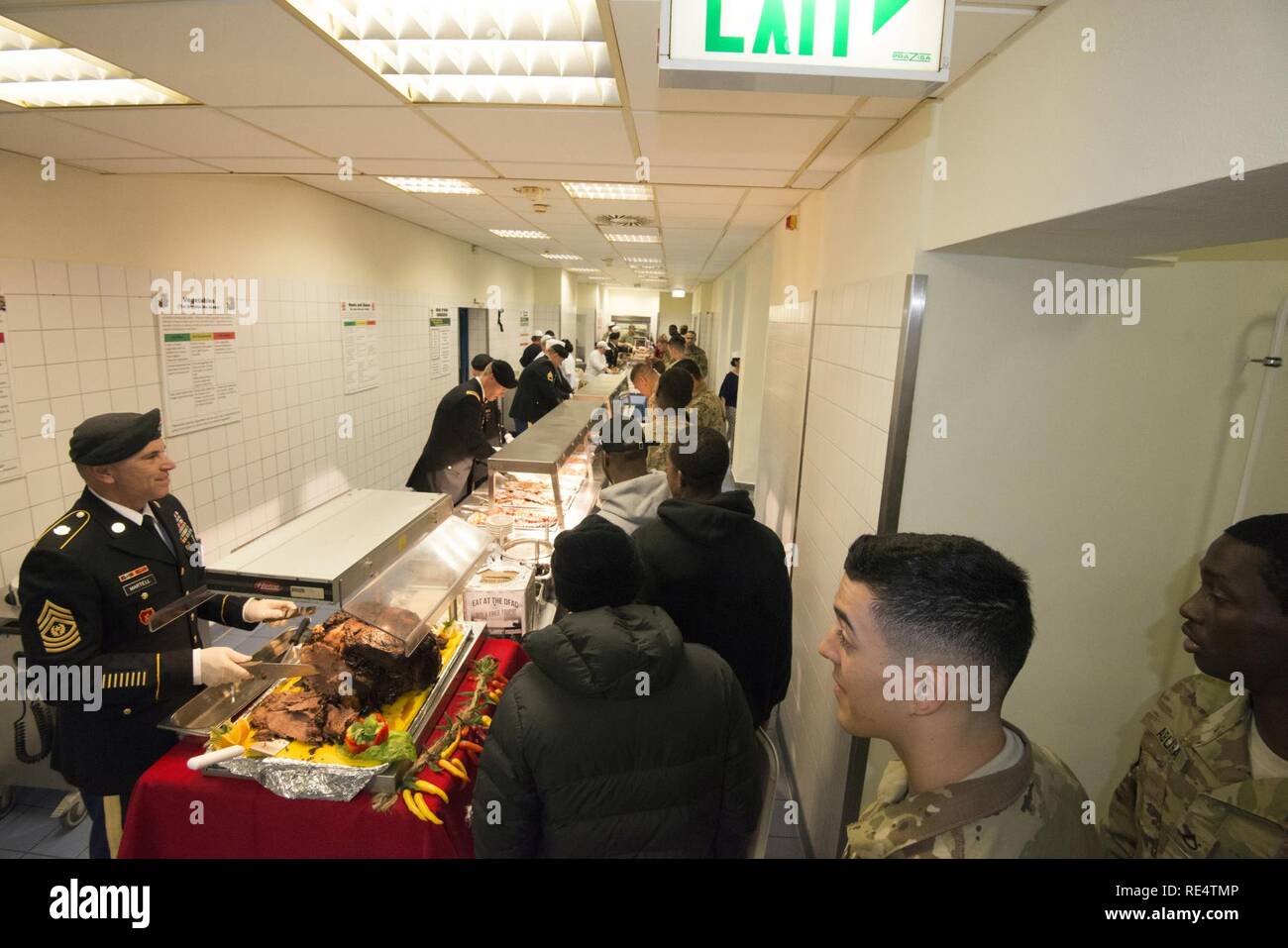 Soldiers and family members attended the Thanksgiving lunch celebration ...
