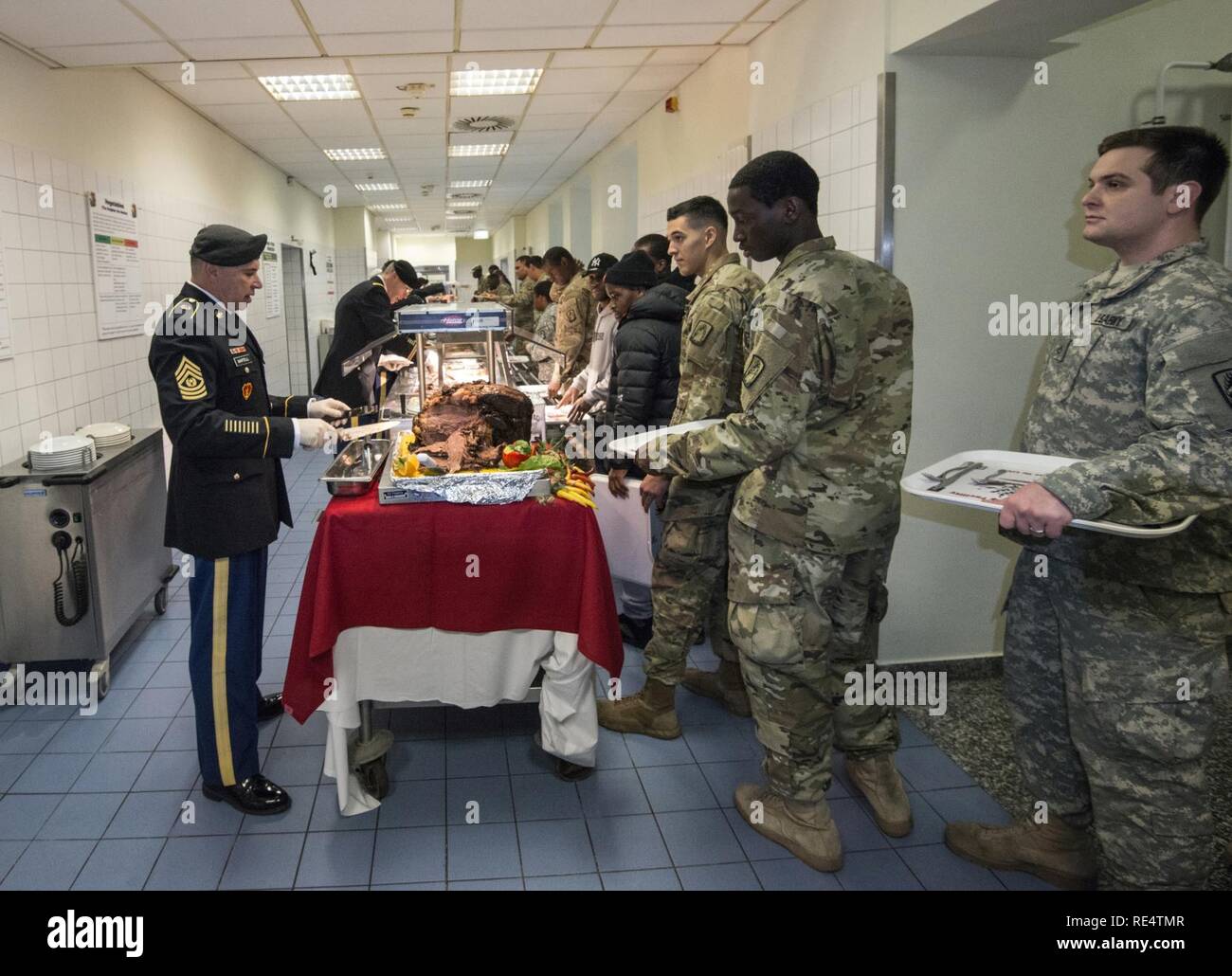 Soldiers and family members attended the Thanksgiving lunch celebration ...