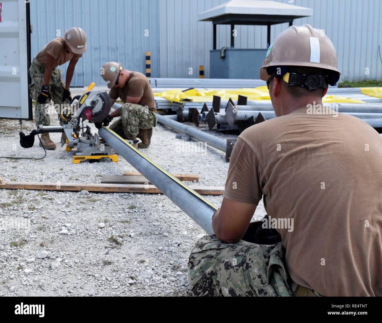 DIEGO GARCIA (Nov. 17, 2016) Seabees, assigned to Naval Mobile ...
