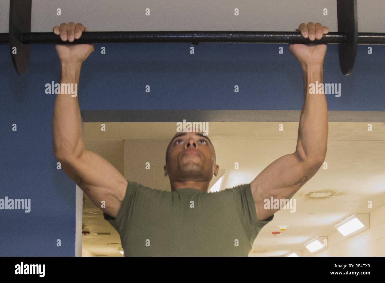 U.S. Marine Corps Rct. Dion Baptiste with Platoon 3002, Company K., 3rd ...