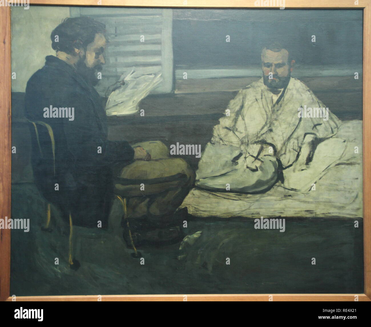 Paul alexis reading a manuscript to zola hi-res stock photography and ...