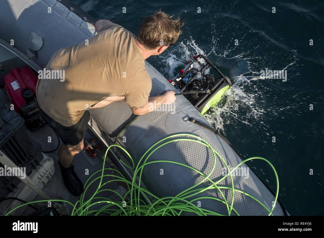 Petty Officer 1st Class Sean Kessler, assigned to Explosive Ordinance ...