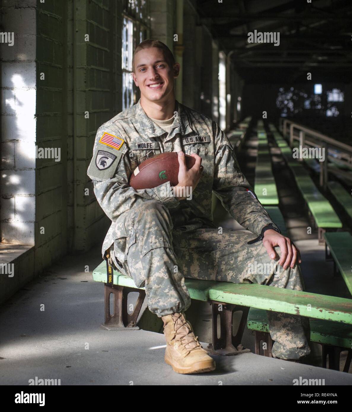 Criminal justice senior Austin Wolfe poses for a photo at the ROTC ...