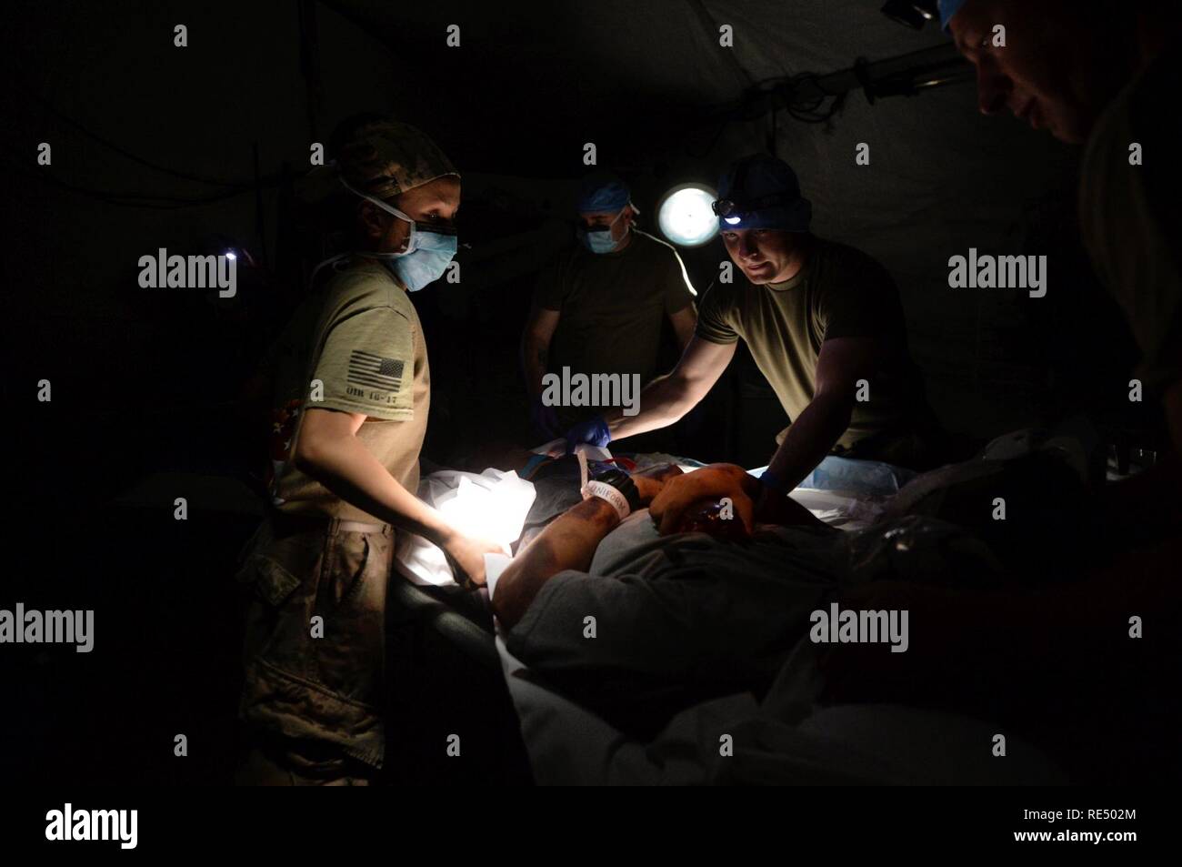 U.S. Army Soldiers assigned to the 28th Combat Support Hospital ...