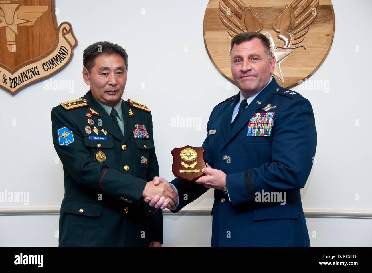 Maxwell AFB, Ala. - Major General Sukhbat R., Deputy Chief of Defense ...