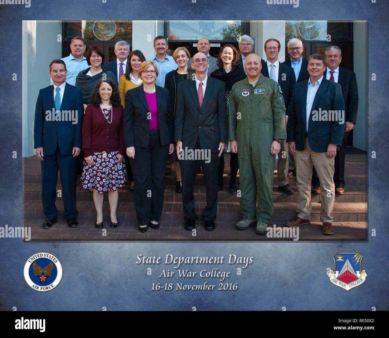 Maxwell AFB, Ala. - State Department personnel pose for a photo with ...