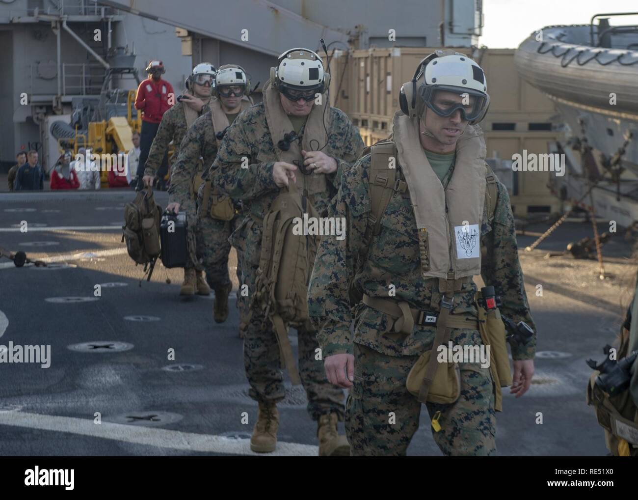 MEDITERRANEAN SEA (Jan. 1, 2019) – U.S. Marine Lt. Col. Lawrence Lowman ...