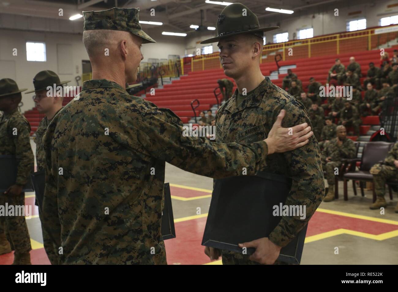 Drill Instructor Sgt. Mark Saeger is meritoriously promoted to staff ...