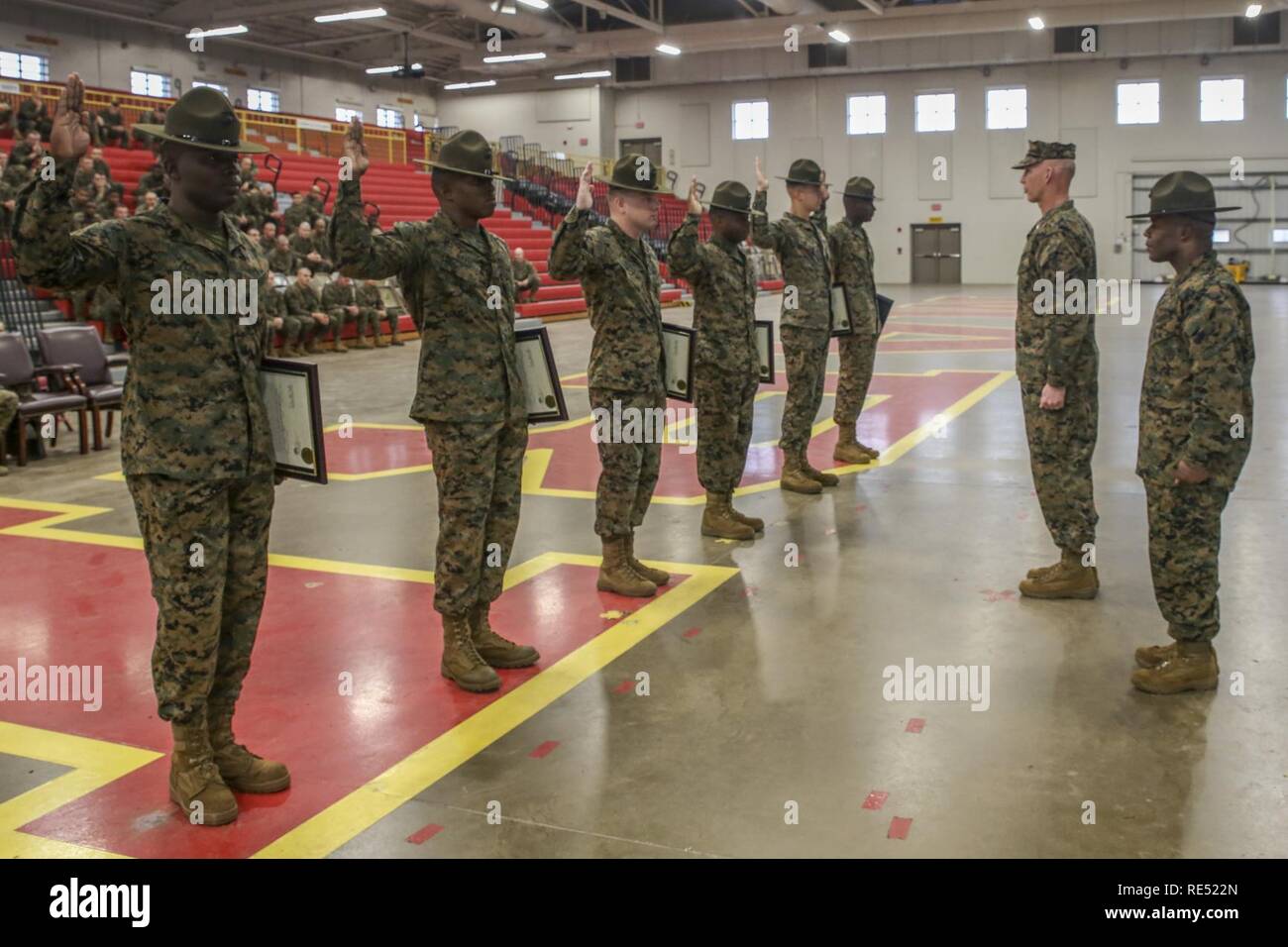 Drill instructors are meritoriously promoted at the All-Weather ...