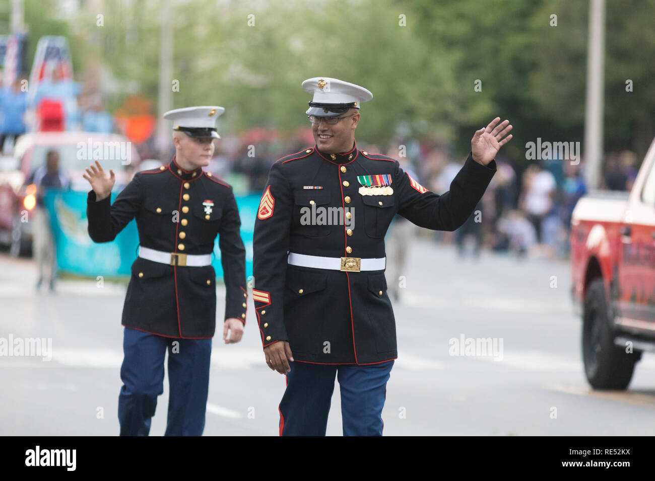 Louisville, Kentucky, USA - May 03, 2018: The Pegasus Parade, United ...