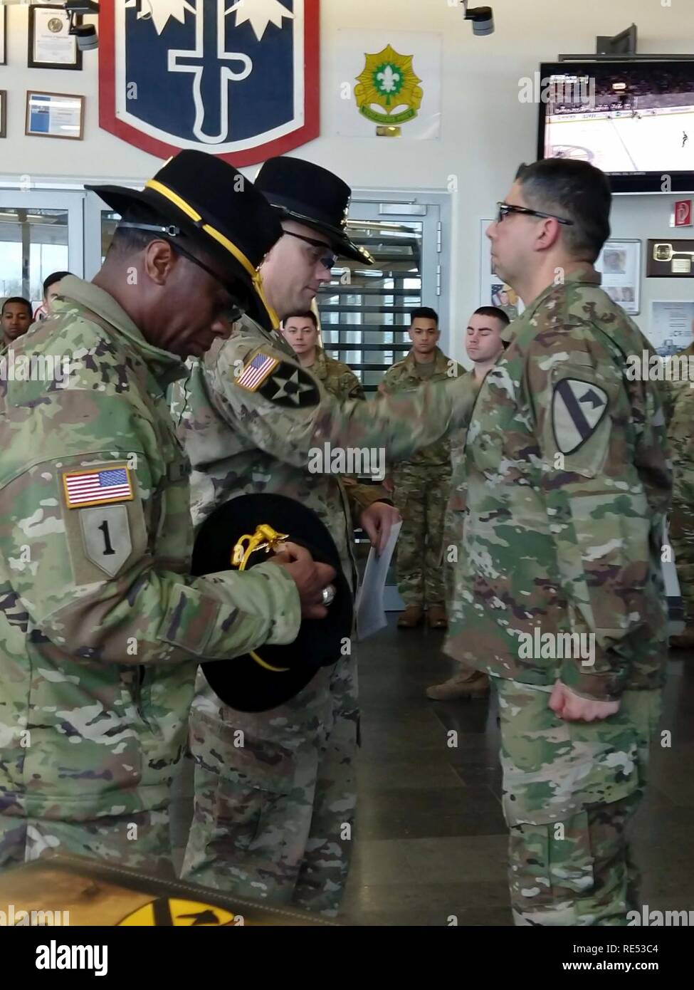 U.S. Army Lt. Col. Matthew Dennis, the commander of 1st Battalion, 82nd Field Artillery Regiment ...