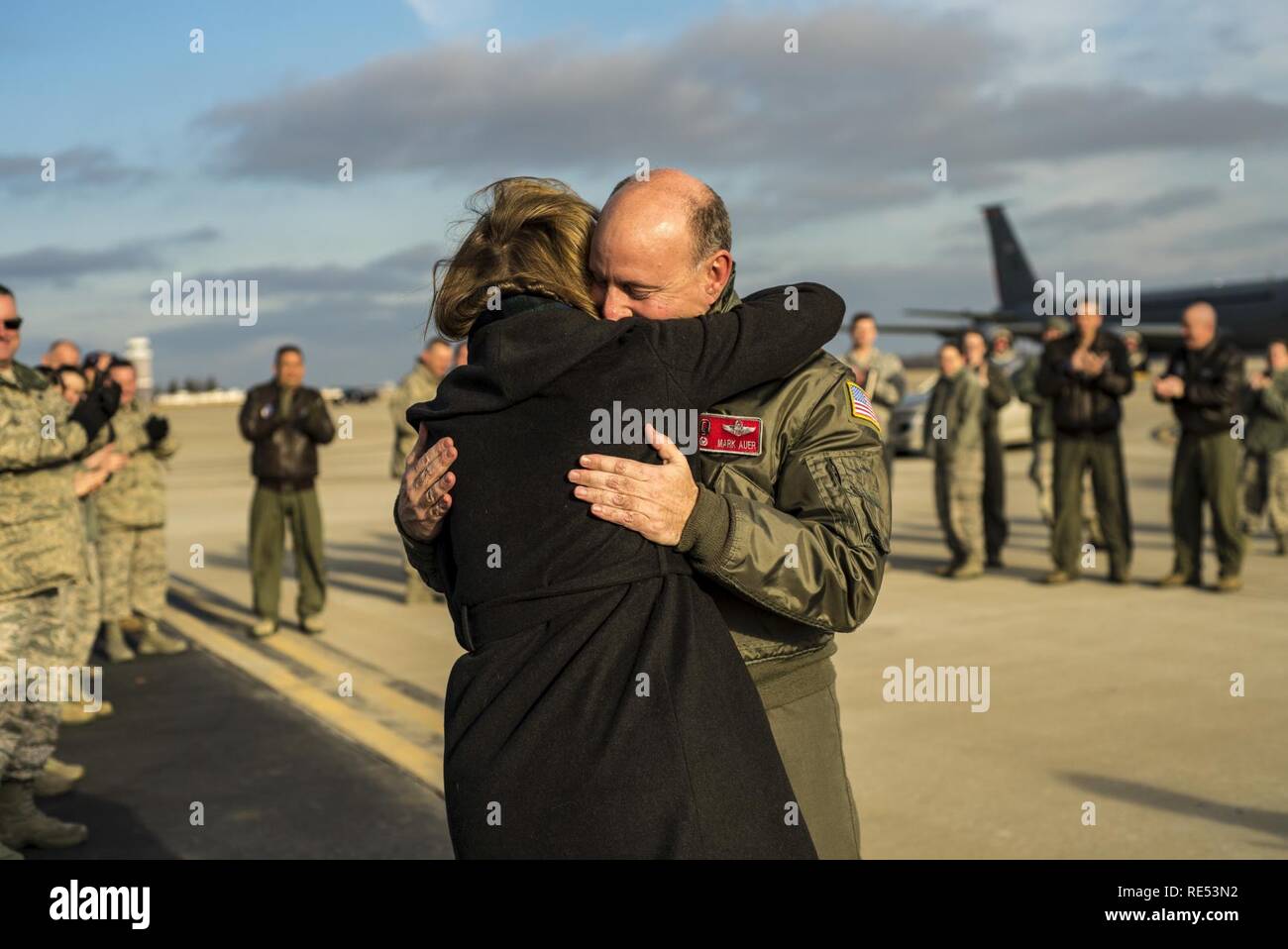 U.S. Air Force Col. Mark Auer, commander of the 121st Air Refueling ...