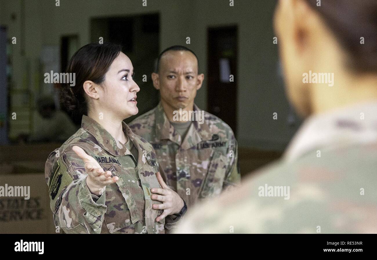 2nd Lt. Stephanie Palamas, Joint Military Mail Terminal officer in ...