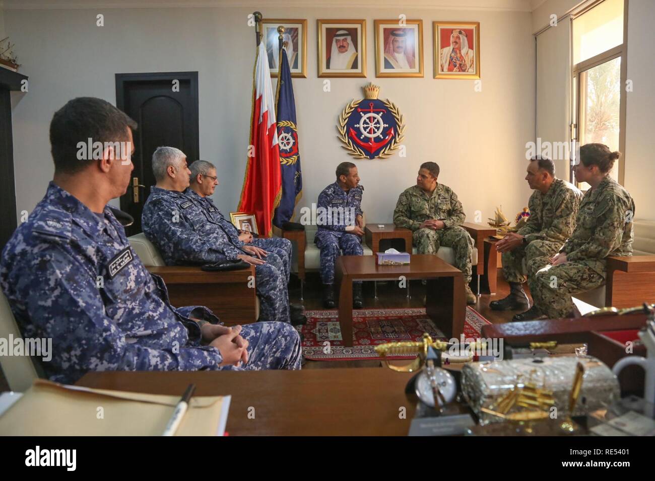 MANAMA, Bahrain (Jan. 6, 2019) Commodore Mohammed Al-Asam, commander of ...