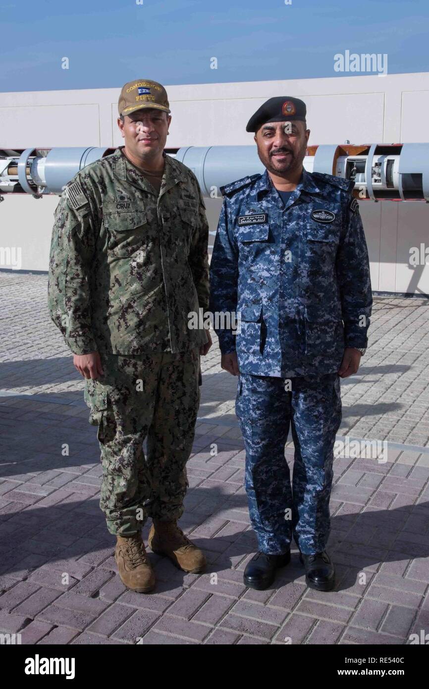 MANAMA, Bahrain (Jan. 6, 2019) U.S. Navy Capt. Adan Cruz, commodore of ...