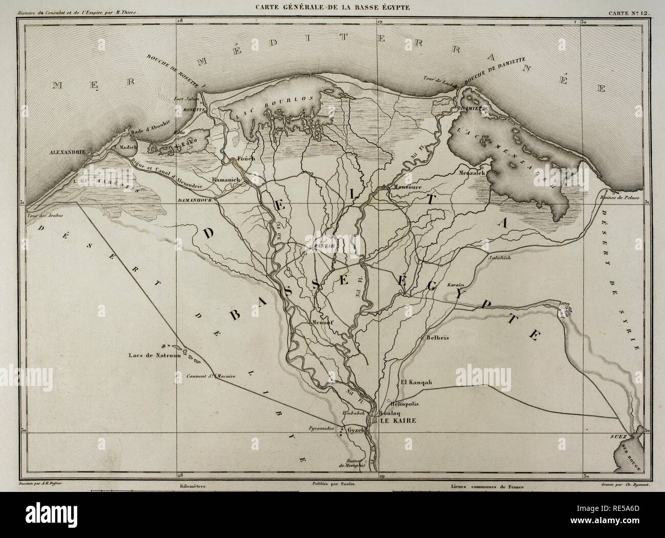 Napoleon egypt map hi-res stock photography and images - Alamy