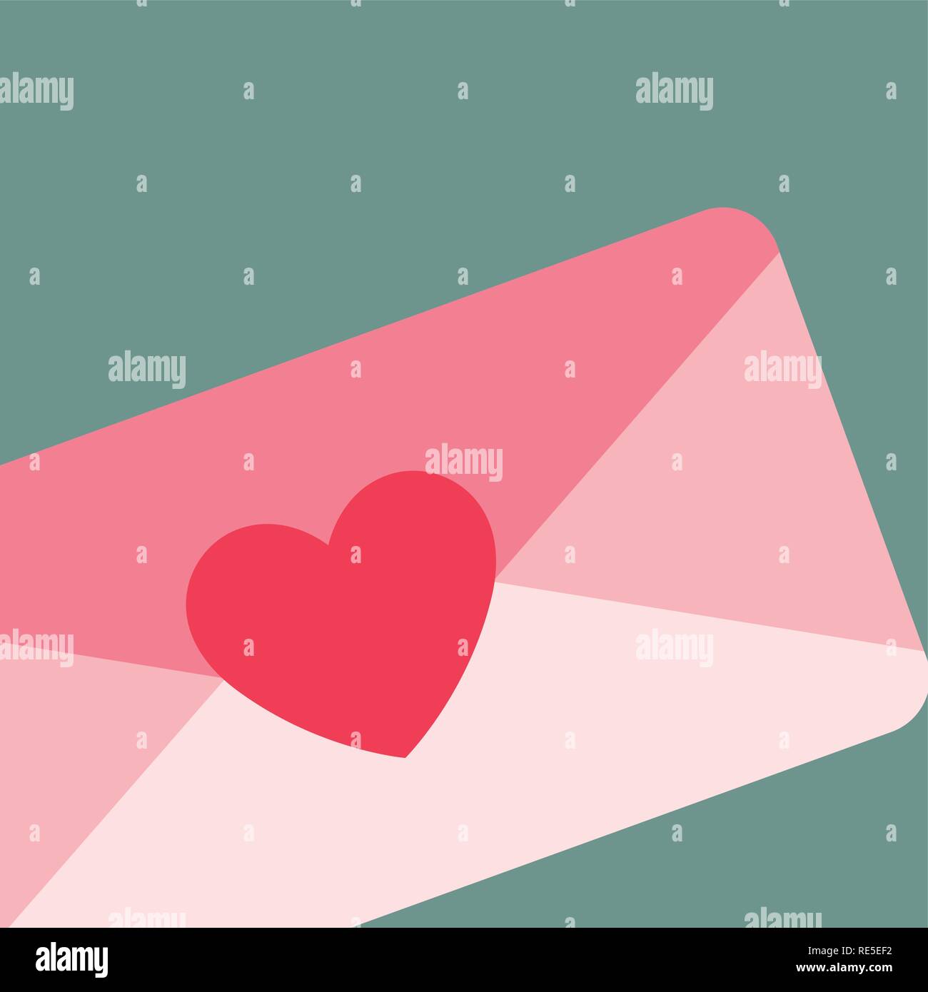 envelope with heart icon vector illustration design Stock Vector Image ...