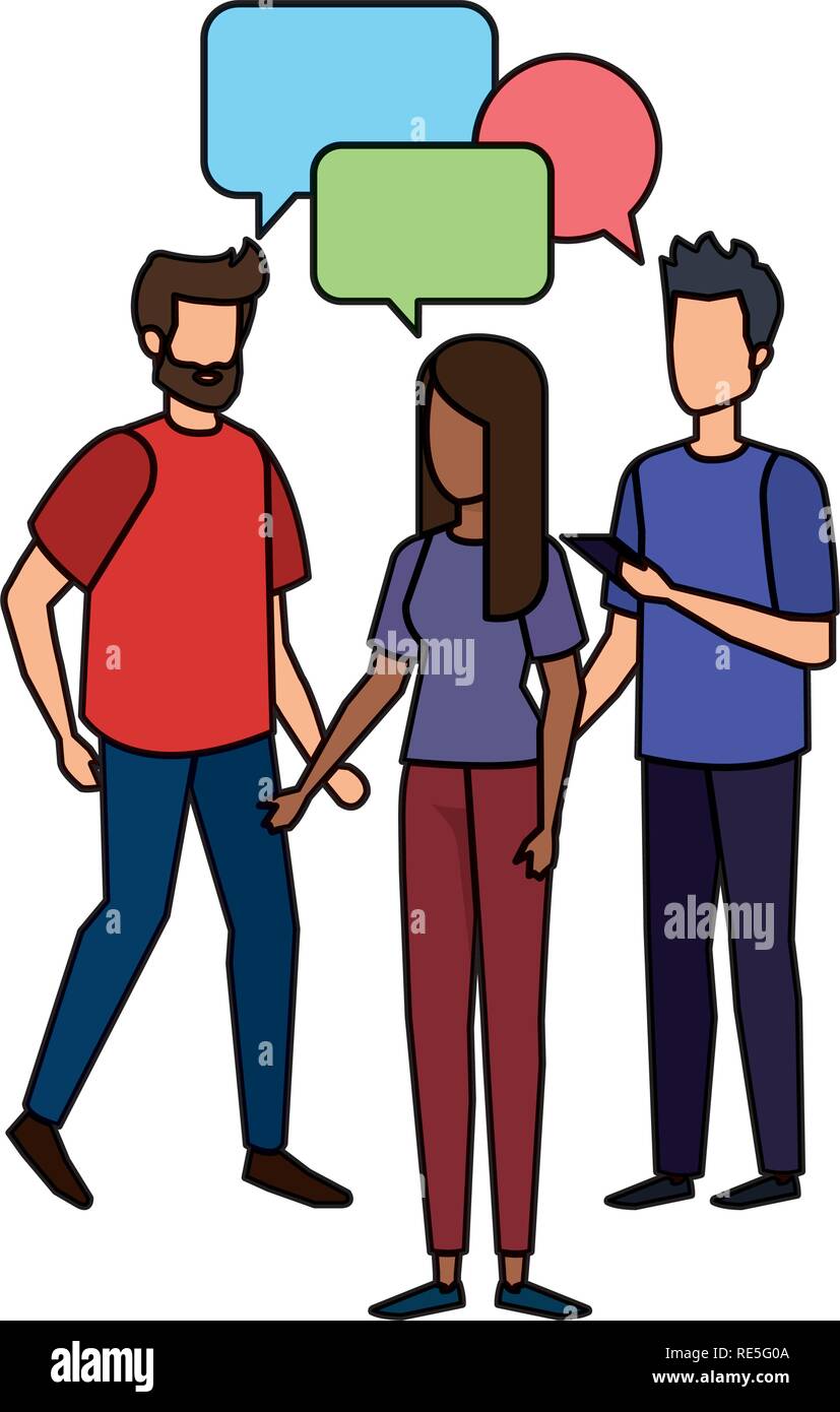 Animated Group Of People