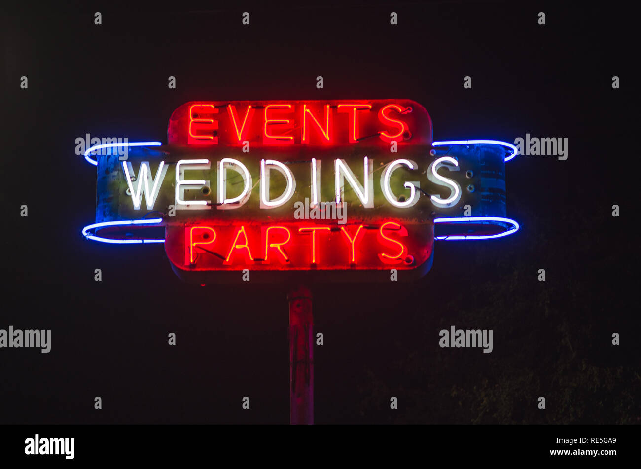 Venue sign hi-res stock photography and images - Alamy