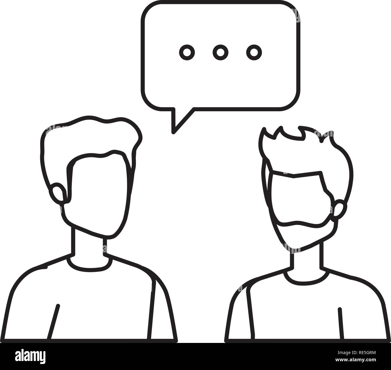 Boys speaking Stock Vector Images - Alamy