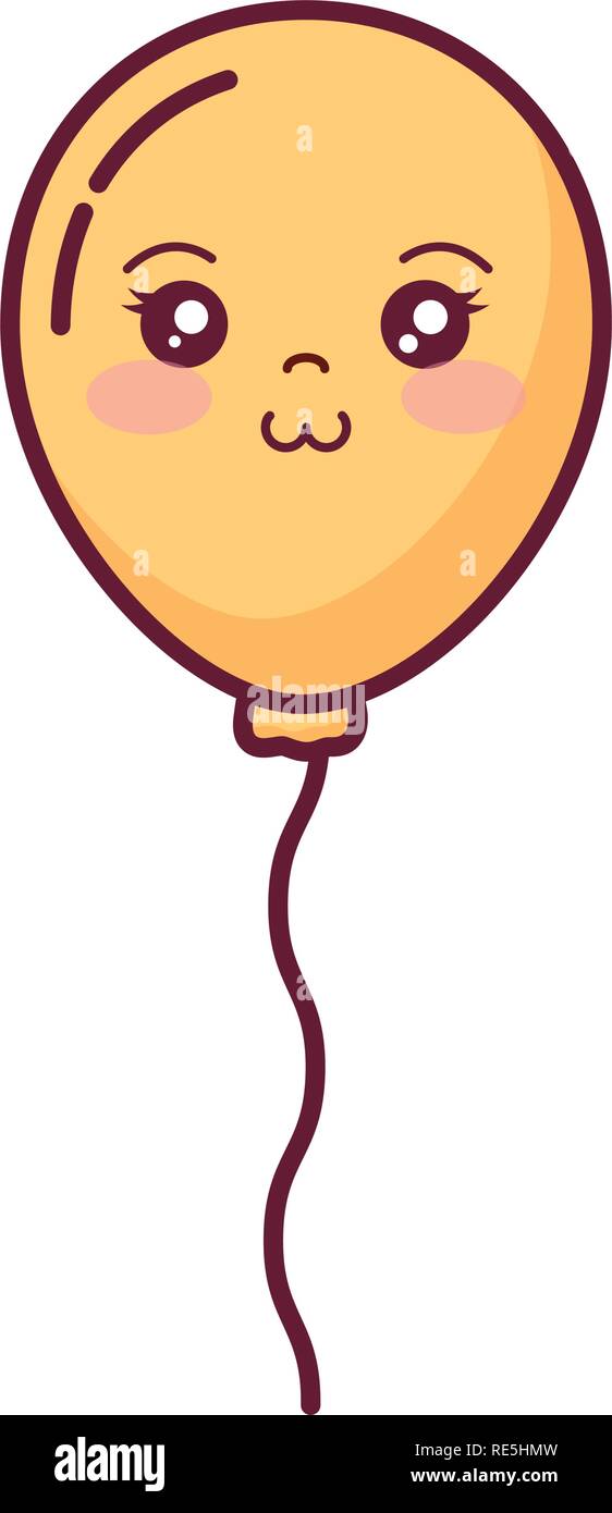 Balloon Helium Floating Icon Vector Illustration Design Stock Vector