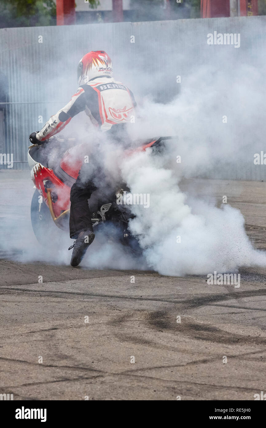 Motorcycle Burnout High Resolution Stock Photography and Images - Alamy