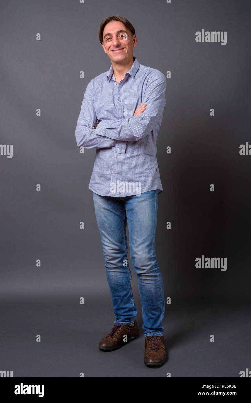 Italian man smiling hi-res stock photography and images - Alamy