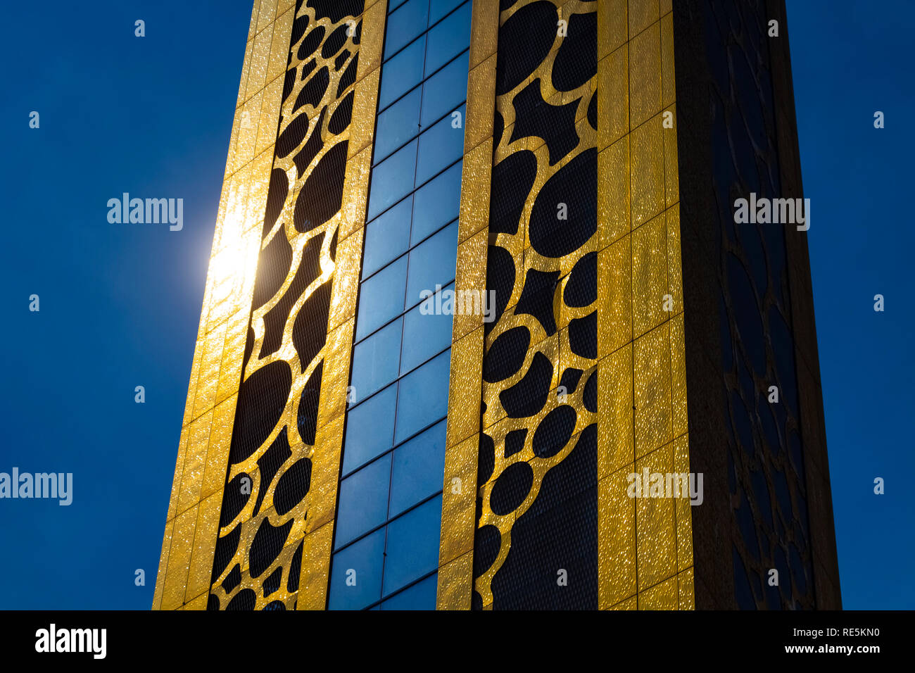 Dubai, UAE - November 28, 2018: The famous Dubai Frame is located in ...