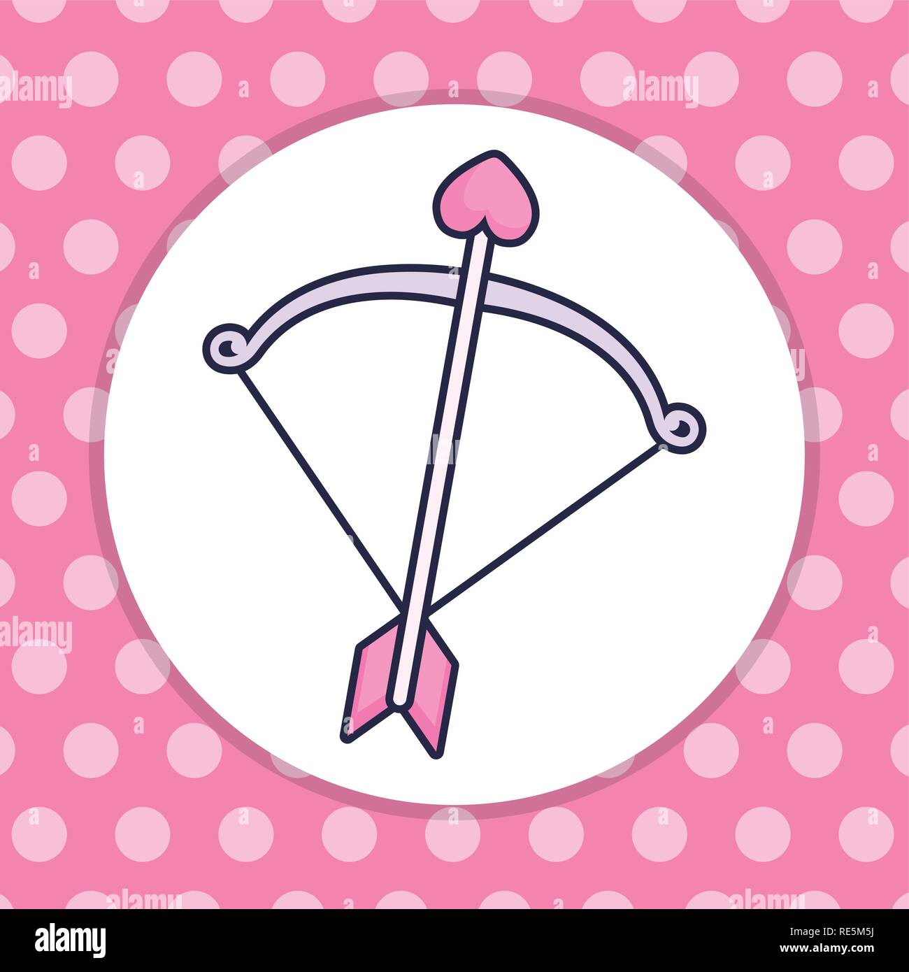 love arrow and bow vector illustration design Stock Vector Image & Art ...