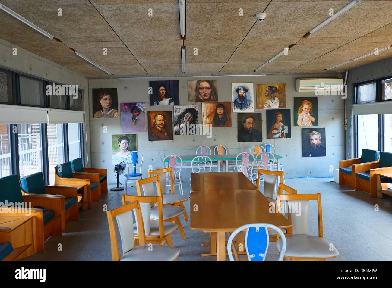 Artistic human portrait paintings Stock Photo - Alamy