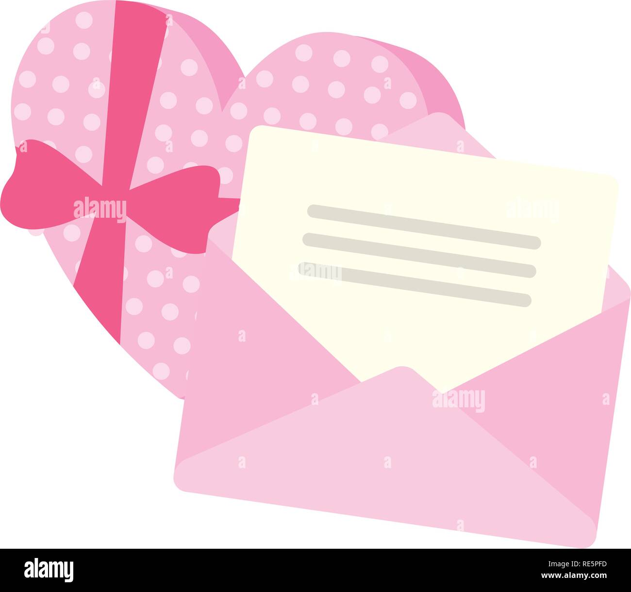 envelope with heart icon vector illustration design Stock Vector Image ...