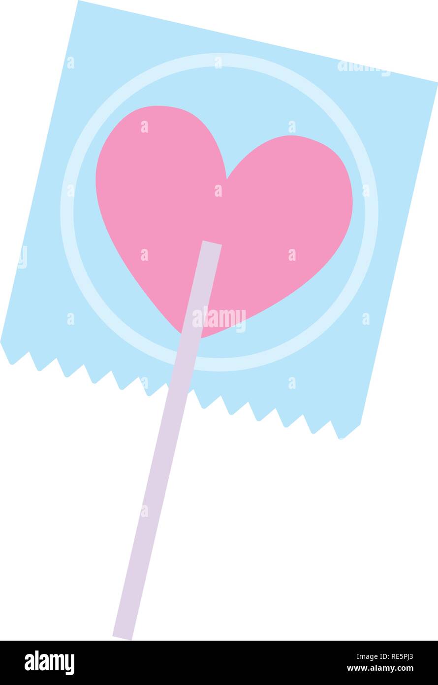 heart love sweet candy vector illustration design Stock Vector Image ...