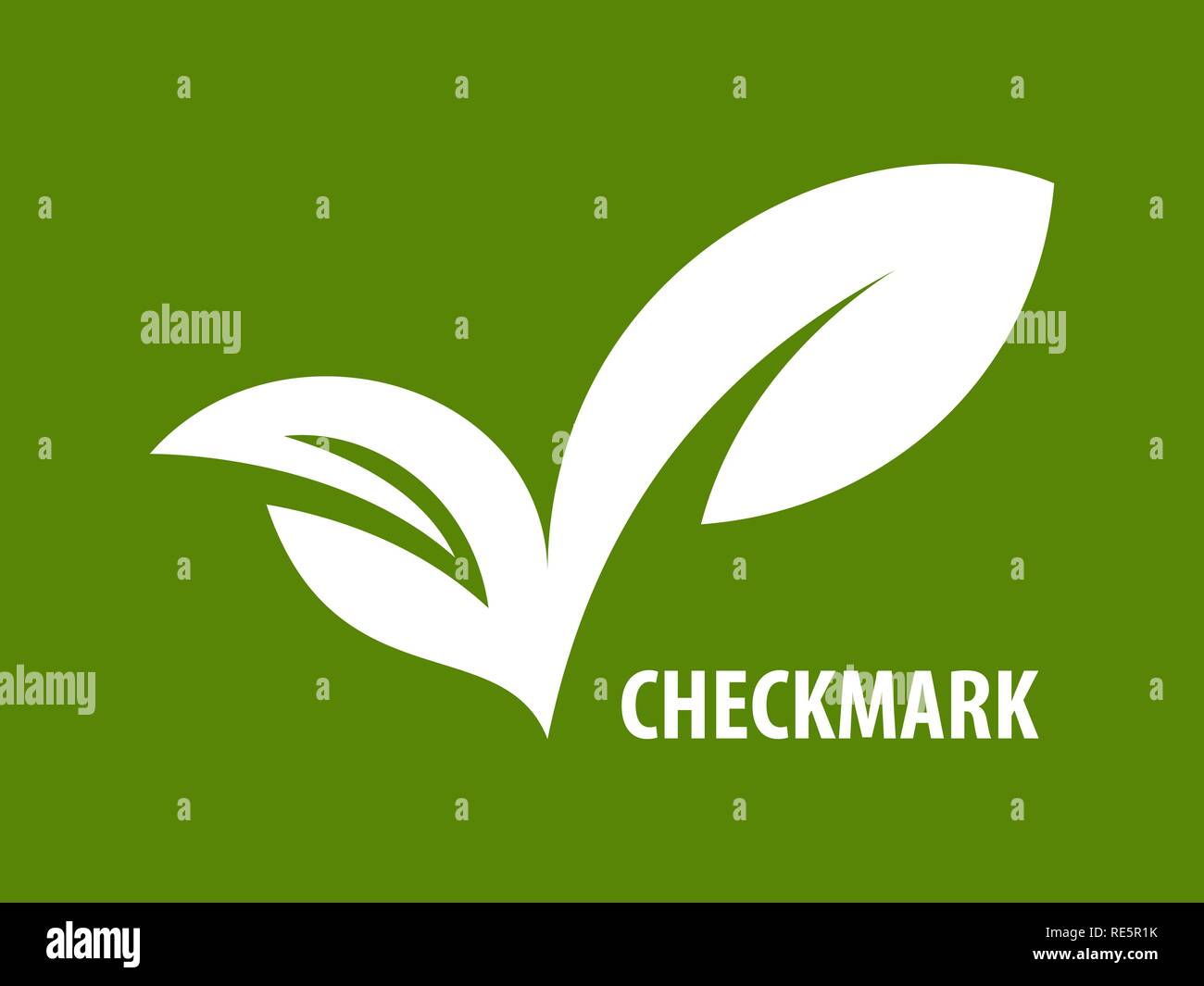 ECO checkmark icon Stock Vector Image & Art - Alamy